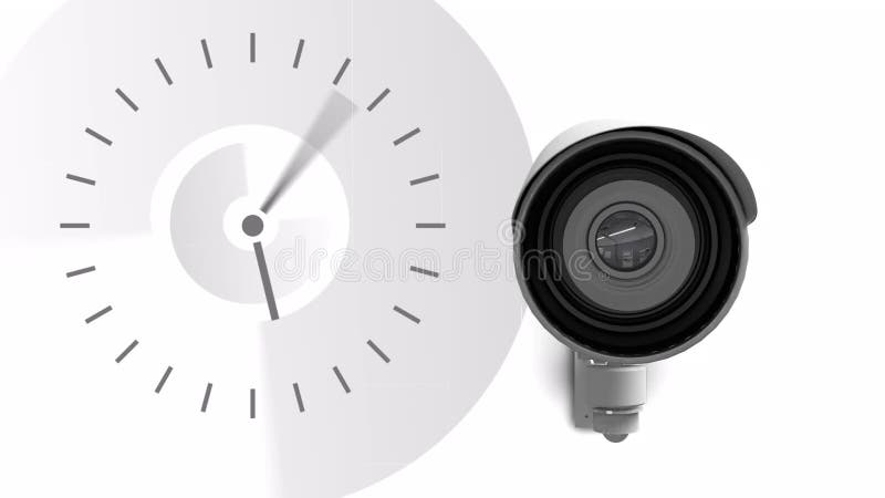 Clock Moving and CCTV Camera Stock Footage - Video of cctv, equipment ...