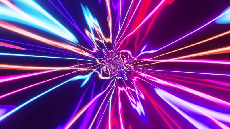 Animation Featuring Different Colored and Shaped Patterns. Stock ...