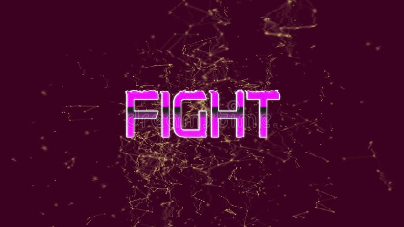 Animation of Fight in Digital Abstract Space with Constellations Stock ...