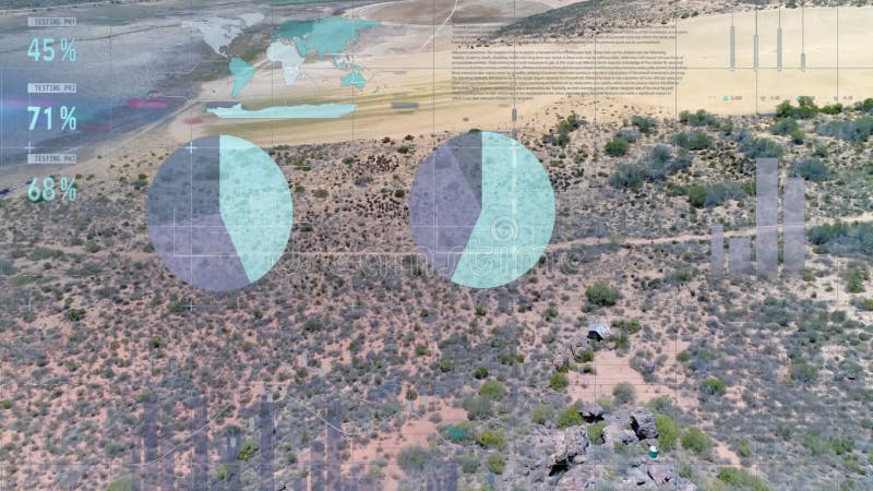 Animation of Financial Data Processing Over Sea Stock Video - Video of ...