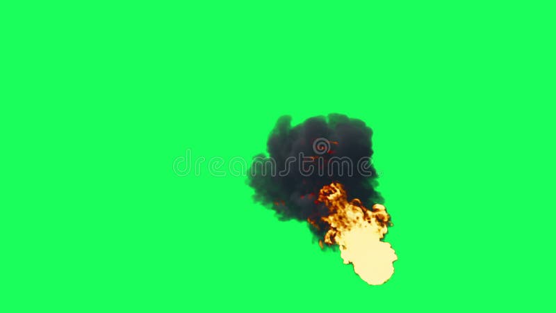 Fire Ball Explosion on Green Screen Stock Footage - Video of closeup ...