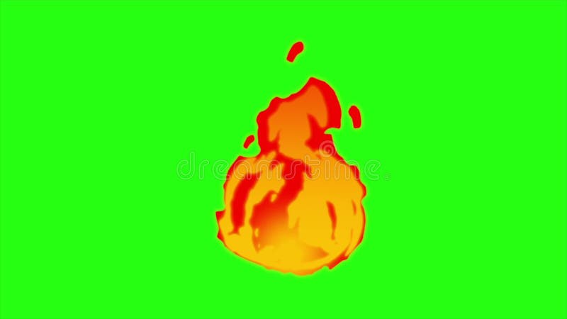 Animation Fire on Green Screen Background Stock Video - Video of white ...