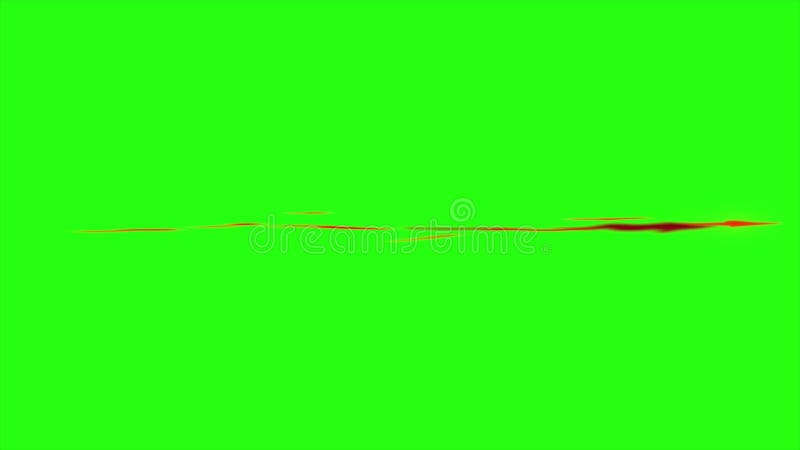 Animation Fire Line on Green Screen Background Stock Footage - Video of ...