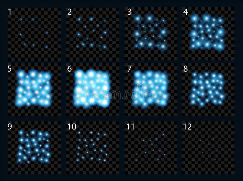 Animation of Firework Effect. Stock Illustration - Illustration of ...