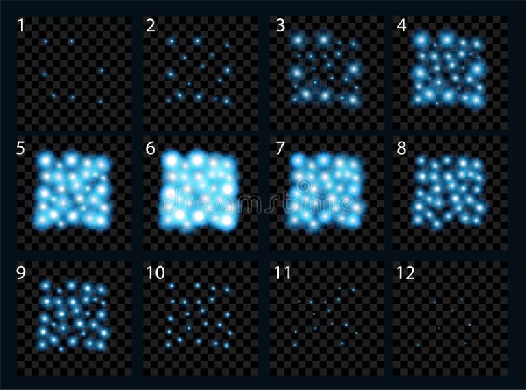 Animation of Firework Effect. Stock Illustration - Illustration of ...