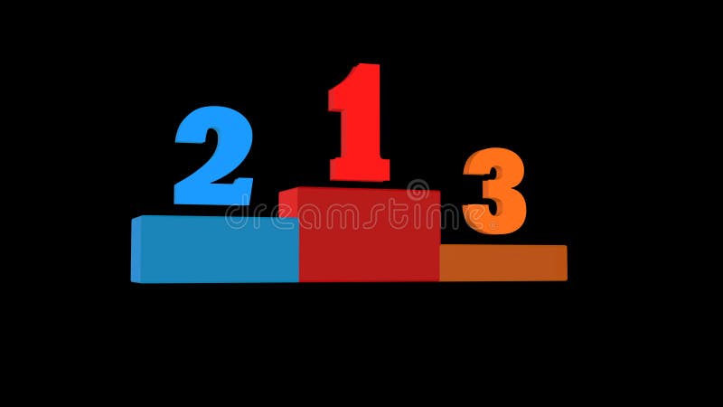 Animation First, Second, Third Place Stock Footage - Video of ...