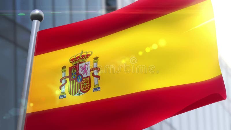 Waving Flag of Spain Animation Stock Video - Video of patriot ...