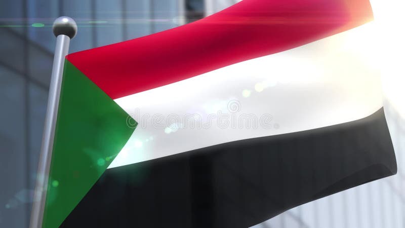 Waving Flag of Sudan Animation Stock Video - Video of nation, symbol ...