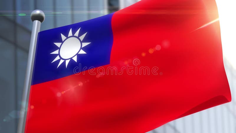 Waving Flag of Taiwan Animation Stock Video - Video of nationalism ...