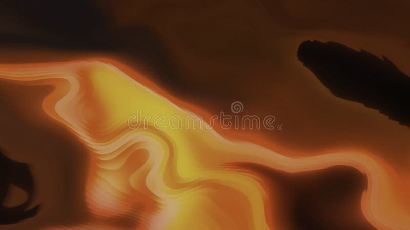 Animation of Flames on Black Background. Motion. Digital Waves of ...