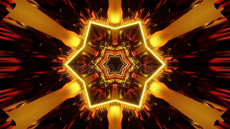 Animation of Flickering Colorful Lights in Cyber Tunnel Stock Video ...