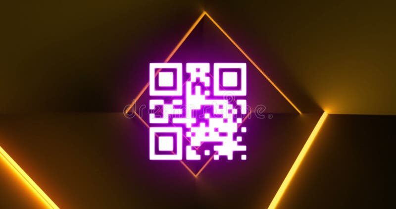 Animation of Flickering Qr Code Over Neon Lights Stock Footage - Video ... Animation of Flickering Qr Code Over Neon Lights Stock Footage - Video ...