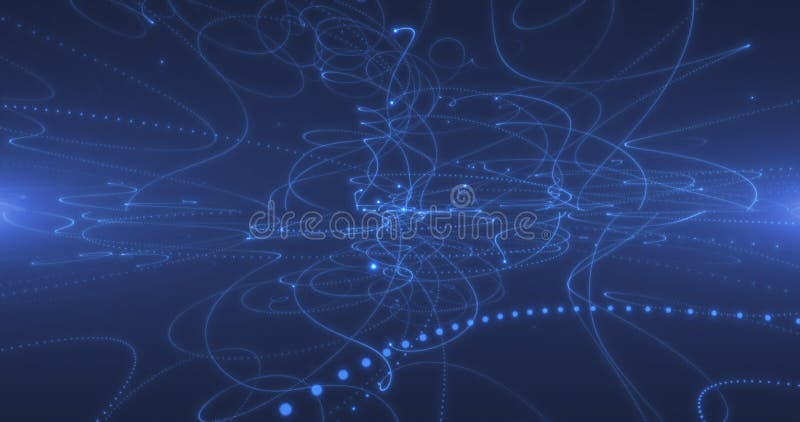 Animation of the Flight of Charged Particles in a Magnetic Field. Stock ...
