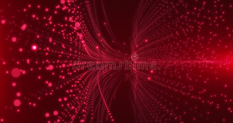 Animation of the Flight of Charged Particles in a Magnetic Field. Stock ...