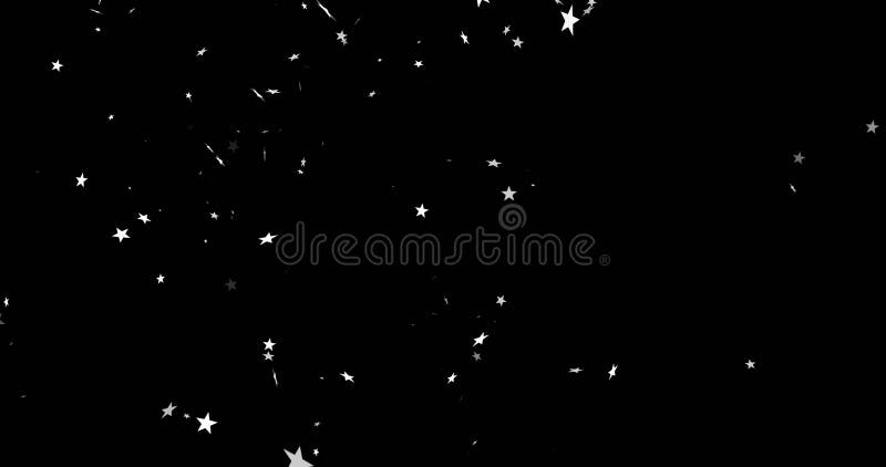 Animation of Floating Stars on Black Background Stock Video - Video of ...