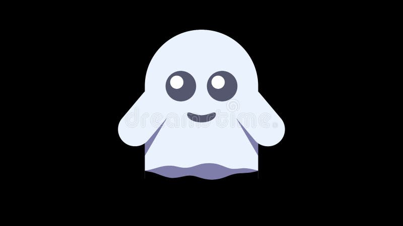 Animation of Flying Cute Ghost. Stock Video - Video of modern, loading ...