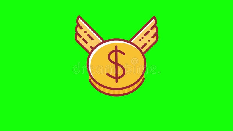 Animation of Flying Dollar Coin Which is Shoot Down by Arrow, Currency ... Animation of Flying Dollar Coin Which is Shoot Down by Arrow, Currency ...