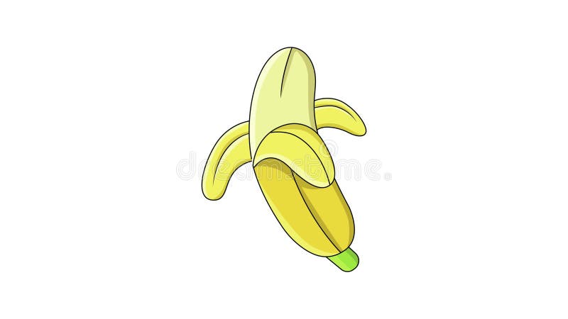 Animation Forms a Banana Fruit Icon Stock Footage - Video of healthy ...
