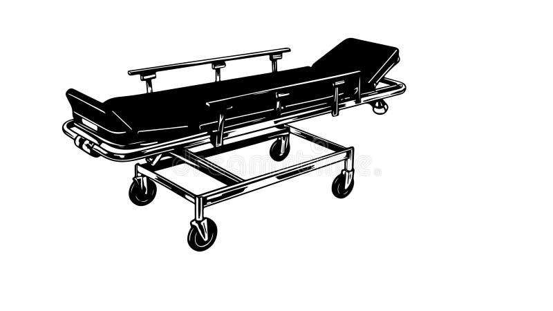 Animation Forms a Sketch of an Emergency Stretcher Icon Stock Footage ...