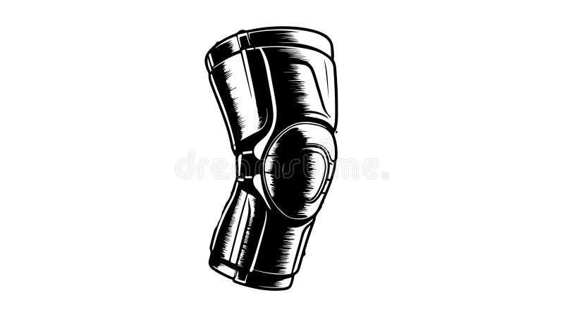 Animation Forms a Sketch of the Knee Protector Icon Stock Footage ...