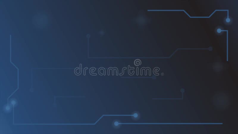 Animation of Futuristic Blue Background with Technology. Loop Playback ...