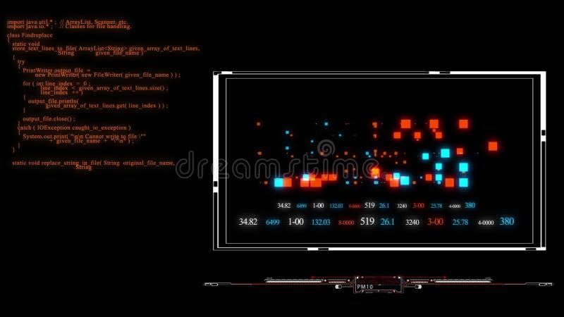 Futuristic Digital HUD Technology User Interface Stock Footage - Video ...