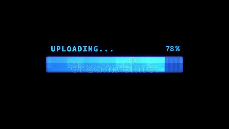 4k Transfer Loading Bar Downloading Barloading Screen Pixelated ...