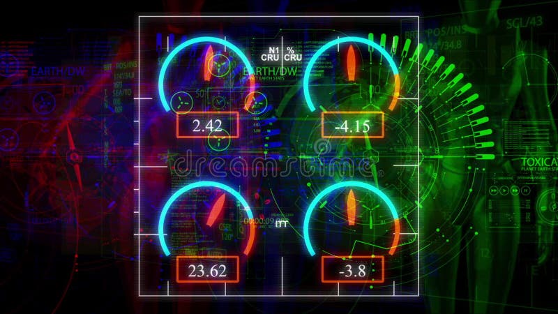 Animation - Futuristic Technology Interface Stock Video - Video of ...