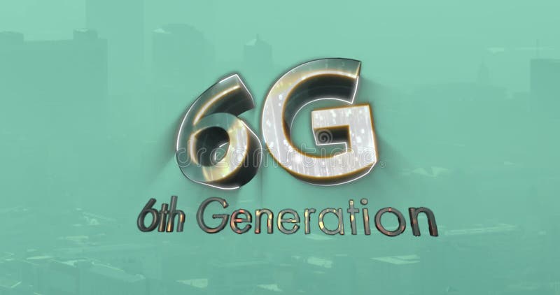 Animation of 6g Generation Text Over Cityscape Stock Video - Video of ...