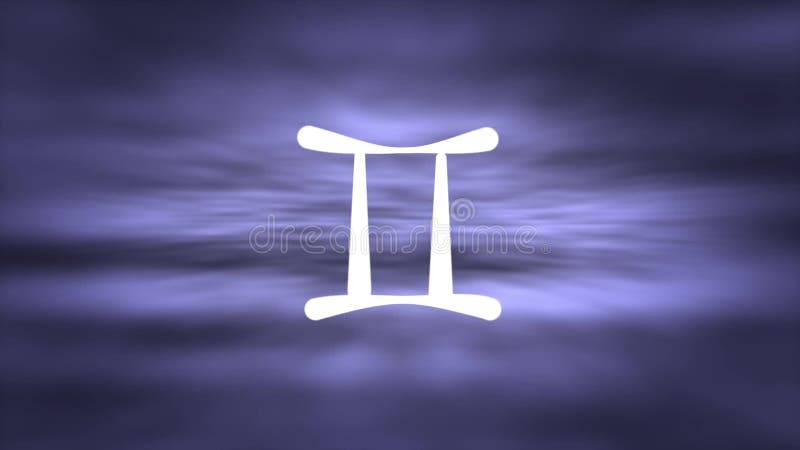 Gemini Zodiac Sign. Metal Gold Stock Video - Video of sign, design ...