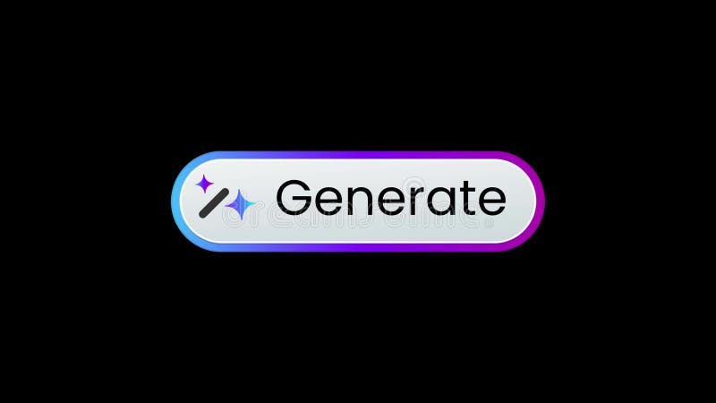 Animation Generate AI Artificial Intelligence Icon Symbol of Generative ...