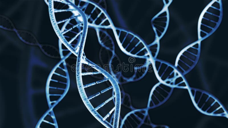 DNA Strand Loop with Amino Acids Stock Footage - Video of genome ...