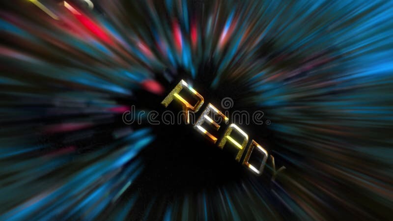 Animation Get Ready Golden Glitch Text Effect Cinematic Title ...