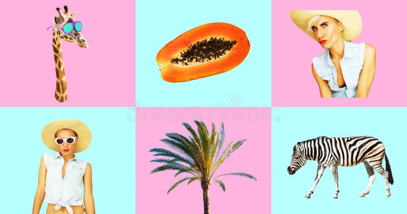 Animation Gif Set. Vacation Beach Holiday Mood. Stock Video - Video of ...