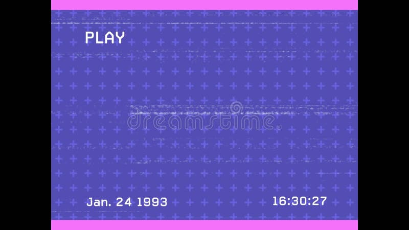 Animation of Glitch Interference Over Pink and Black Background Stock ...