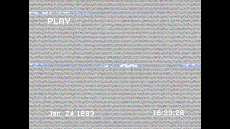 Animation of Glitch Technique on Video Camera Interface Over Black ...