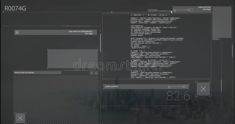 Animation of Glitching Interfaces Processing Data on Dark Background Stock Video - Video of ...