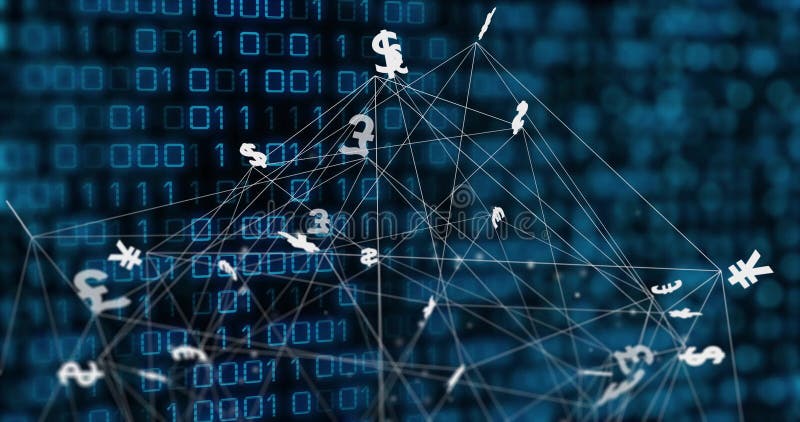 Animation of Globe with Currency Symbols and Binary Coding Data ... Animation of Globe with Currency Symbols and Binary Coding Data ...