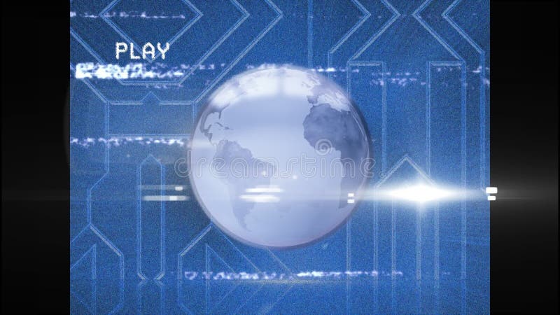 Animation of Playback Interface with Interference and World Map and ...