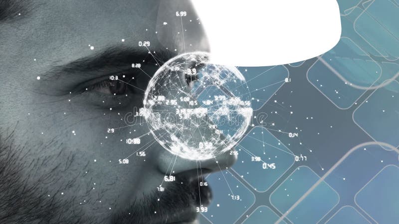 Animation of Globe with Network of Connection Over Stock Video - Video ...