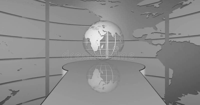 Animation of Globe Spinning Over World Map Stock Footage - Video of ...