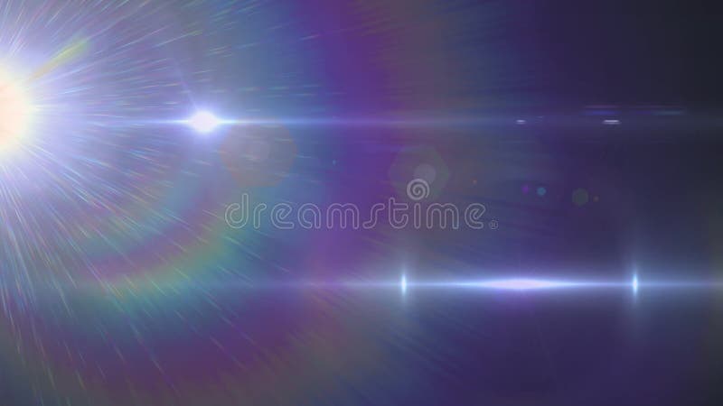 Animation of Glowing Light Spots and Stars on Blue Background Stock ...