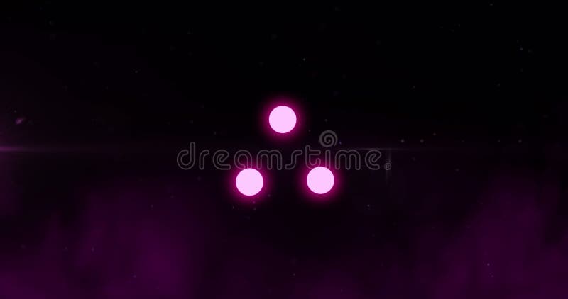 Animation of Glowing Loading Pink Circles Digital Interface Stock Video ...