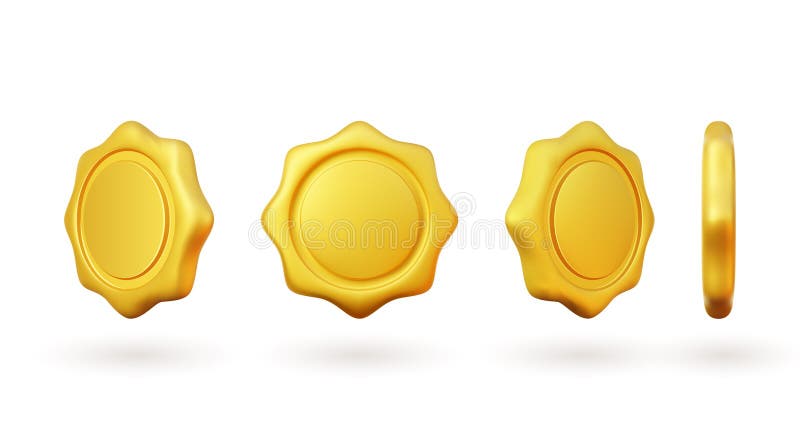 Animation Gold Vector Coin. Stock Illustration - Illustration of ...