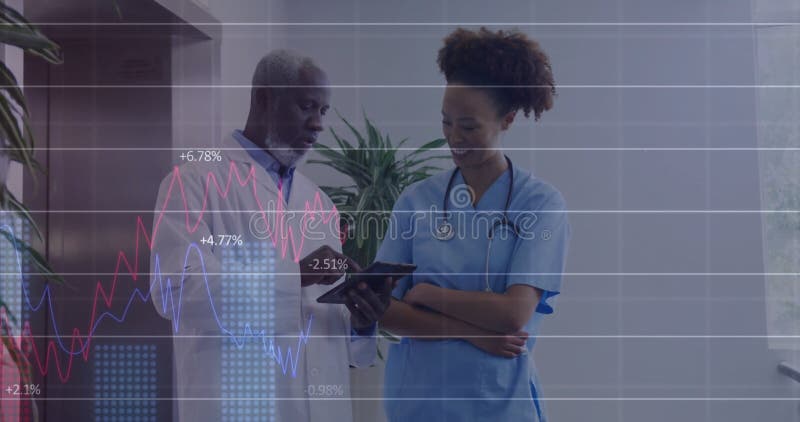 Animation of Graphs with Changing Numbers, Diverse Doctors Discussing ...