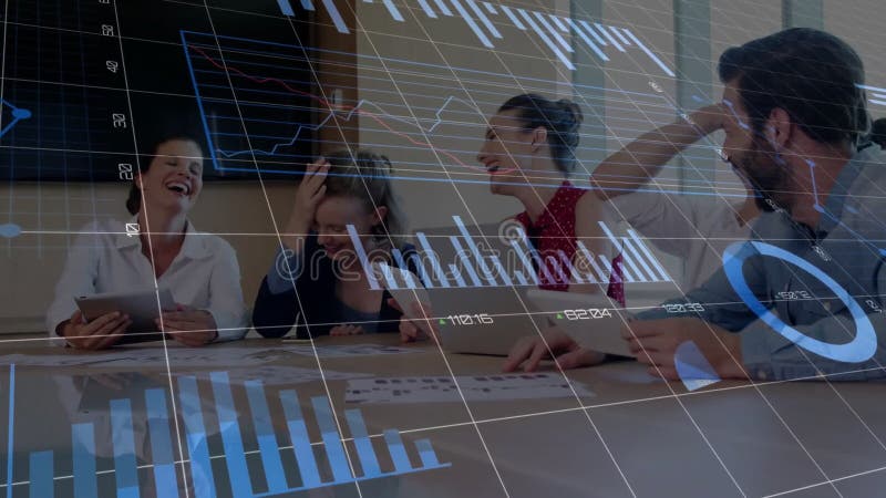 Animation of Graphs, Changing Numbers, Loading Circles, Caucasian ...