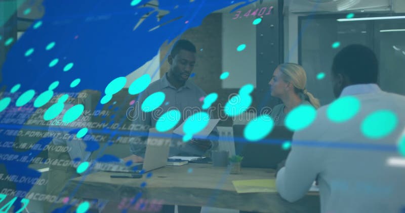 Animation of Graphs, Changing Numbers, Map Over Diverse Coworkers ...