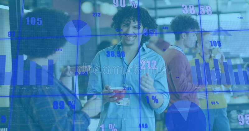 Animation of Graphs and Changing Numbers Over Diverse Coworkers Sharing ...