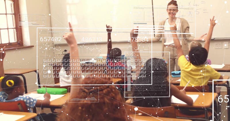 Animation of Graphs, Connected Dots and Loading Bars, Diverse Students ...