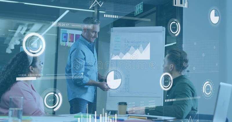 Animation of Graphs with Loading Circles and Bars, Diverse Manager ...